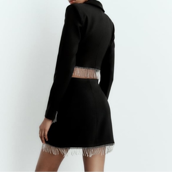 Zara | Tops | New Wt Zara Rhinestone Top | Poshmark